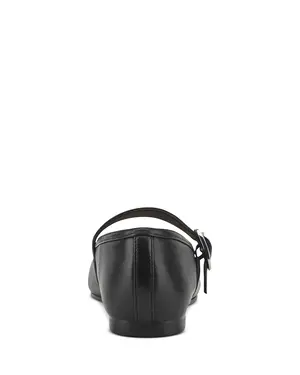 MARC FISHER LTD. Garissa Leather Mary Jane Flats - Black