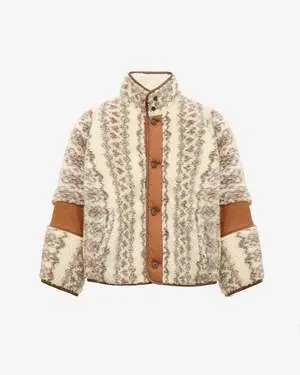 Isabel Marant Madeo Reversible Shearling Coat - Ecru/brown