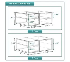 SORBUS 7-drawer Acrylic Organizer For Makeup