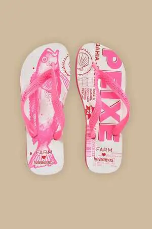 Farm Rio Peixe Havaianas Sandals - Pink Peixe