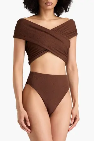 Mara Hoffman Lorina Stretchmatelassé Bikini Top
