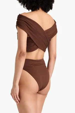 Mara Hoffman Lorina Stretchmatelassé Bikini Top