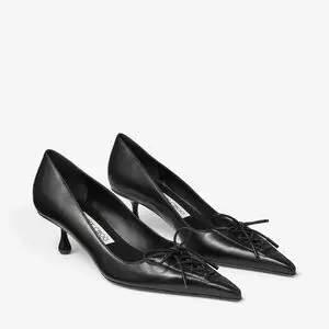 JIMMY CHOO Scarlett 50 Nappa Leather Pumps - Black