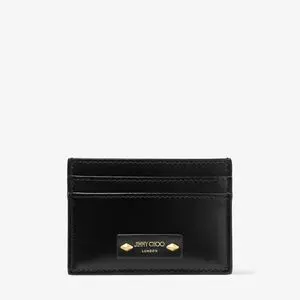 JIMMY CHOO Umika Leather Card Holder - Black