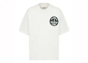JIL SANDER Zodiac Patch Libra Oversize Logo T-shirt