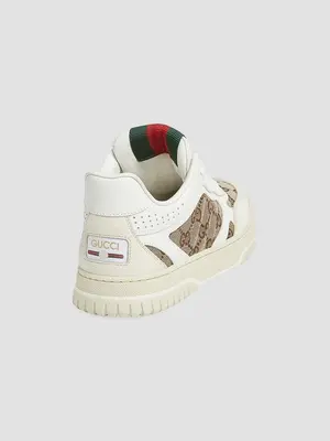 Gucci Re-web Leather Sneakers - Ivory