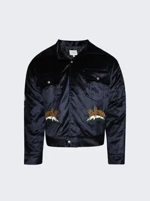 Men's Blue Velvet Jackets