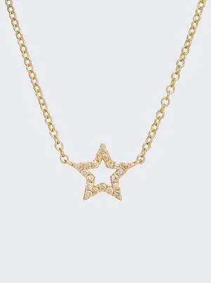 Rosa De La Cruz Star Charm Necklace - 18k Yellow Gold