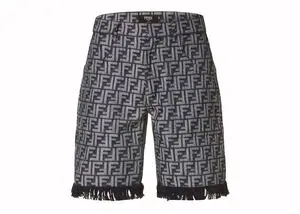 Fendi Frayed Shorts For Men