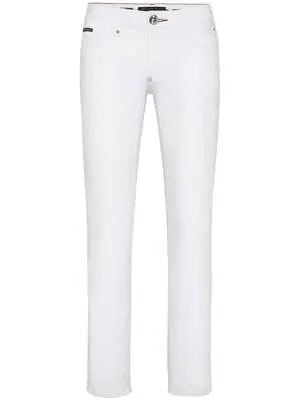 Philipp Plein Tiger Appliqué Straight-leg Jeans