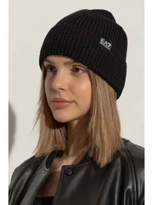 EA7 Logo-tag Beanie Hat