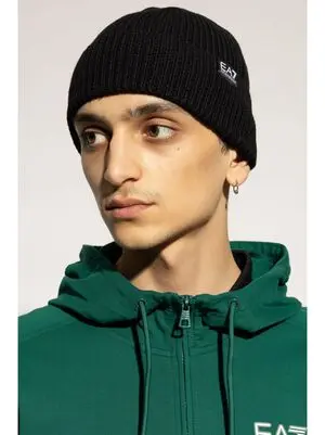 EA7 Logo-tag Beanie Hat