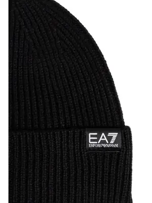 EA7 Logo-tag Beanie Hat