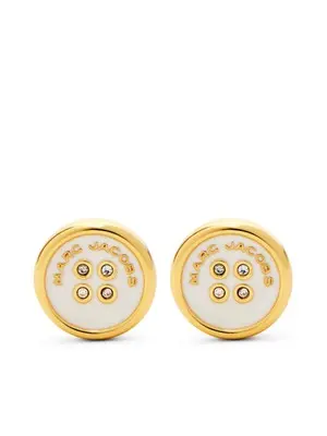 Marc Jacobs Button Stud Earrings - Gold