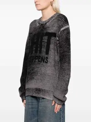 R13 Reverse-printed Wool Jumper