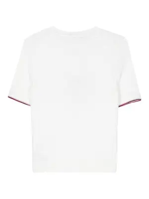 Tommy Hilfiger Logo-embroidered Knitted Top