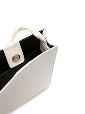 JIL SANDER Small Tangle Shoulder Bag - White