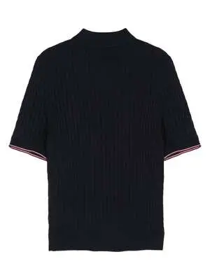 Tommy Hilfiger Logo-embroidered Knitted Top