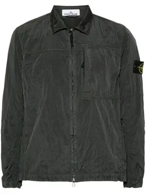 Stone Island Compass-patch Shirt Jacket