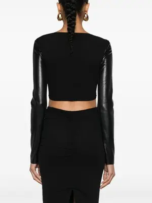 Nanushka Scoop-neck Ruched Crop Top