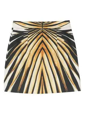 Roberto Cavalli Ray Of Gold-print Mini Skirt