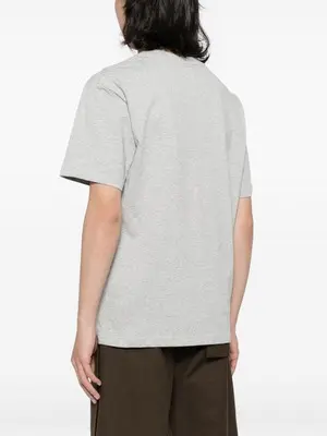 GROUND ZERO Star-print Cotton T-shirt - Grey