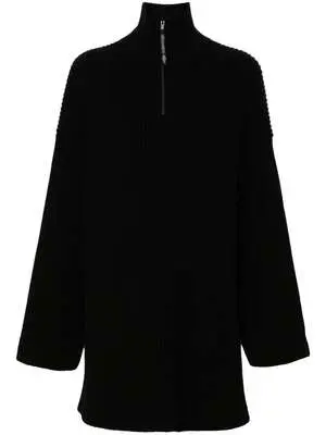 Balenciaga Logo-appliqué Ribbed Jumper