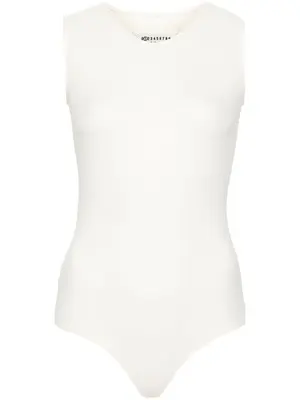 MAISON MARGIELA Jersey Bodysuit - Neutrals