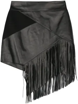 Roberto Cavalli Fringed Mini Skirt