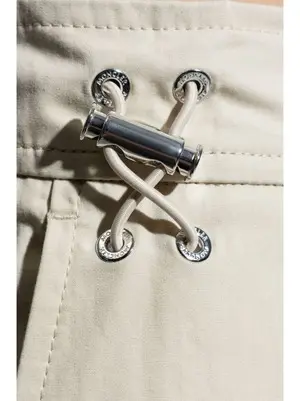 Moncler Canvas Trousers - Neutrals