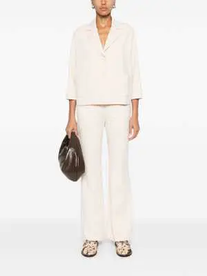 CIRCOLO 1901 Jersey Flared Trousers - Neutrals