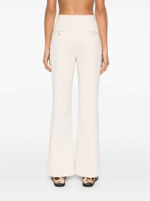 CIRCOLO 1901 Jersey Flared Trousers - Neutrals