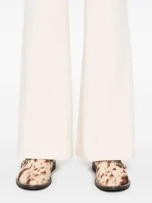CIRCOLO 1901 Jersey Flared Trousers - Neutrals