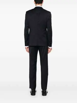 Tagliatore Satin-trim Dinner Suit - Blue