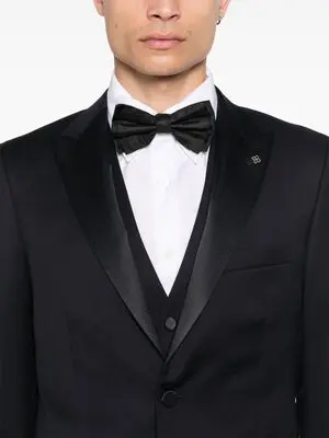 Tagliatore Satin-trim Dinner Suit - Blue