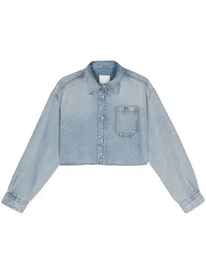 Givenchy 4g Lyocell Denim Shirt
