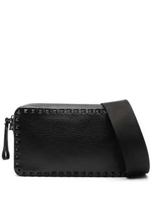 Valentino Garavani Rockstud-embellished Messenger Bag - Black