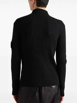 Prada Wool Cardigan - Black