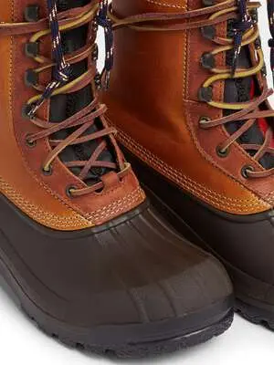 Dsquared2 Panelled Leather Boots - Brown