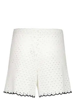 Zimmermann Halliday Crochet Knit Shorts