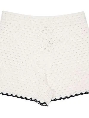 Zimmermann Halliday Crochet Knit Shorts