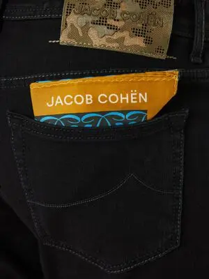 Jacob Cohen Mid-rise Slim-fit Jeans - Black