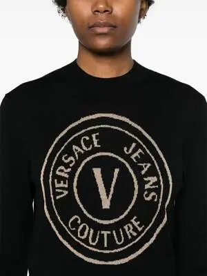 Versace V-emblem Wool Jumper