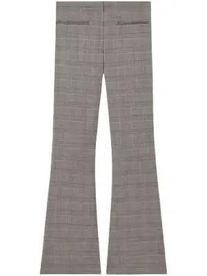 COURREGES Flare Mid-rise Prince Of Wales Pants