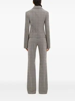 COURREGES Flare Mid-rise Prince Of Wales Pants