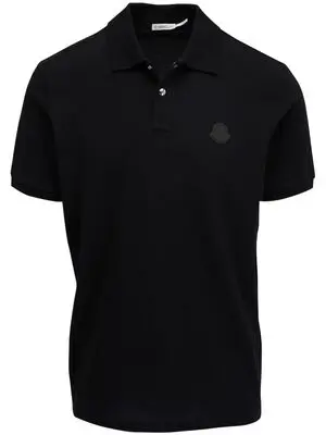 Moncler Logo-patch Cotton Polo Shirt
