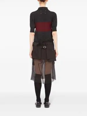 MAISON MARGIELA Cotton-wool Blend Midi Dress - Grey