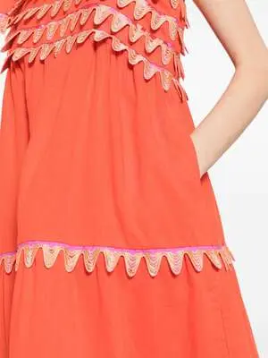 Celiab Kelly Flared Midi Dress - Red