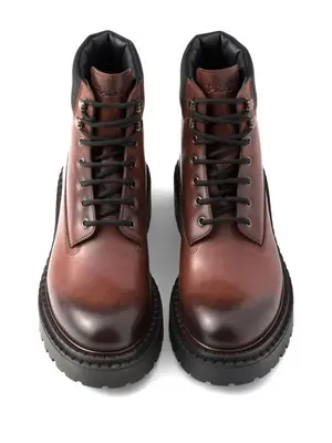 Prada Leather Work Boots