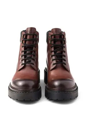 Prada Leather Work Boots